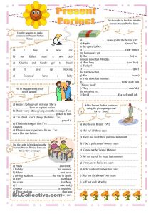 Present Perfect Worksheets - Gustavo Rubino Ernesto